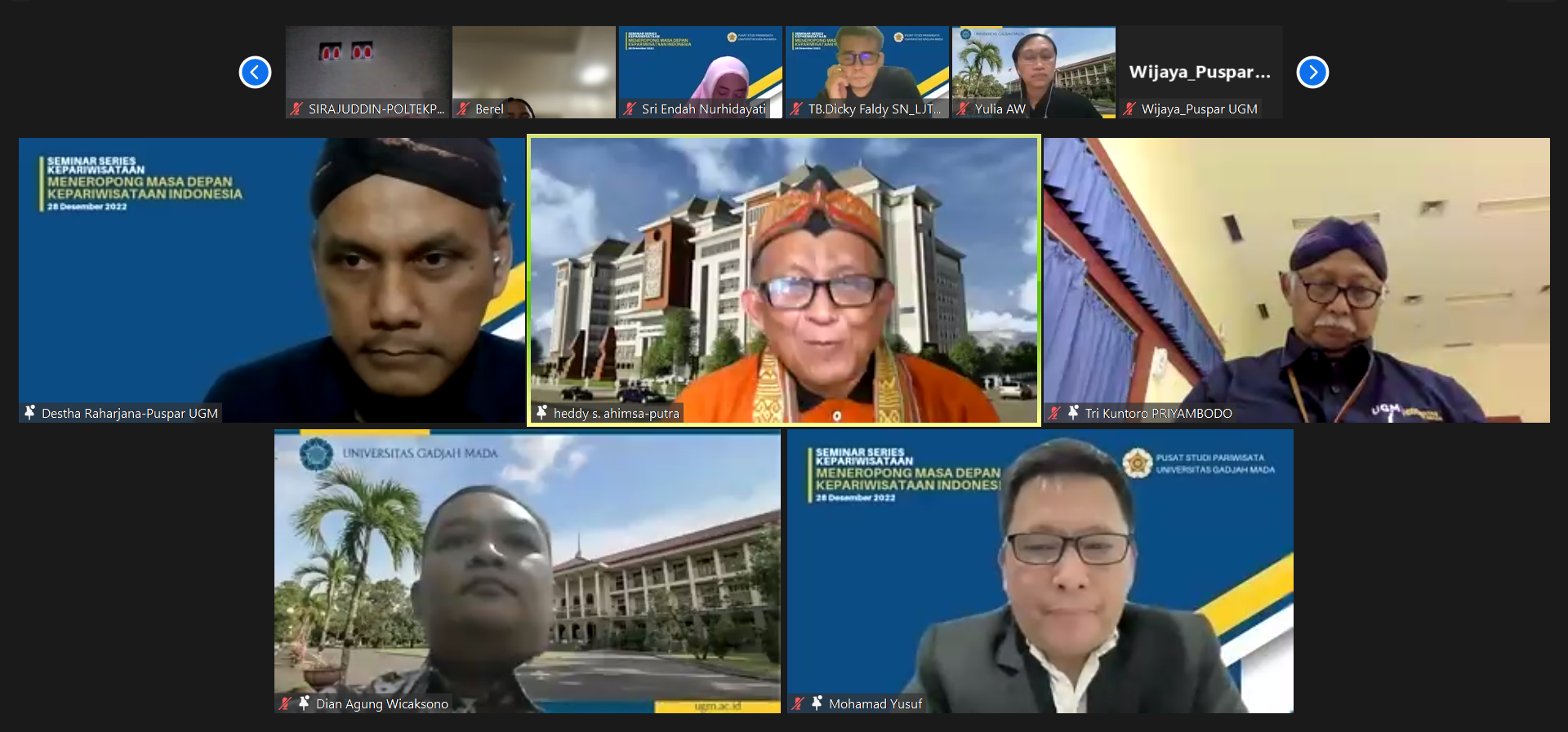 Seminar Series Meneropong Masa Depan Kepariwisaataan Indonesia – Puspar